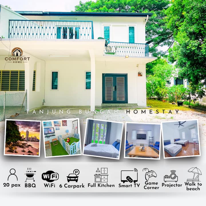 Tanjung Bungah Semi-d | Beach | 20 Pax | 6 Cars - George Town