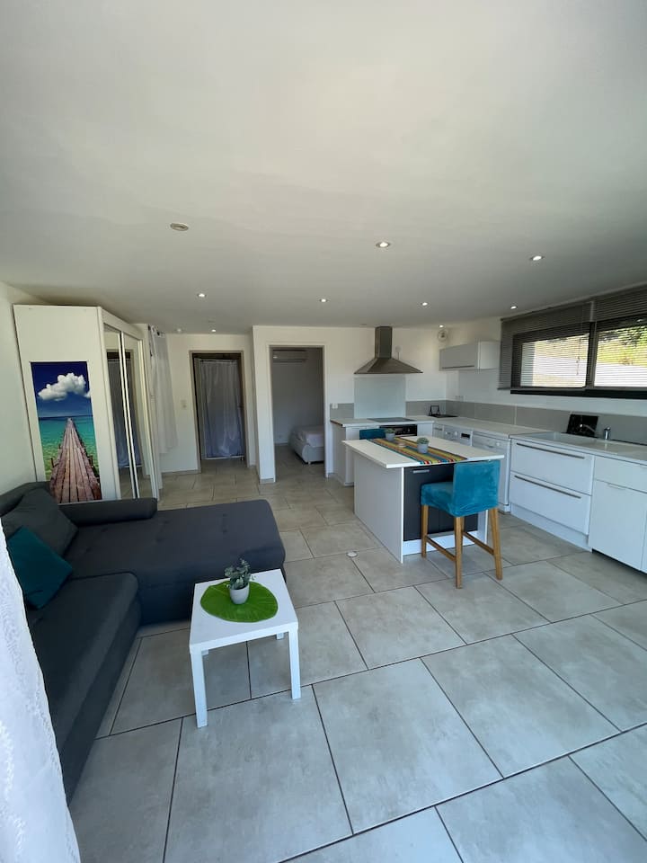 Appart Proche Plage 40m²bas De Maison Avec Jardin. - Zonza