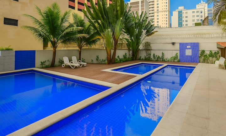 Lindo Flat | Lazer Completo | Praia Pitangueiras - Guarujá