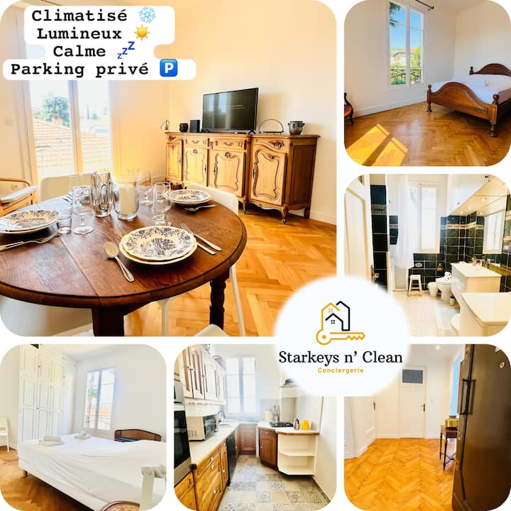 Sublime T3 Spacieux Et Lumineux Ac / Parking Privé - Nice