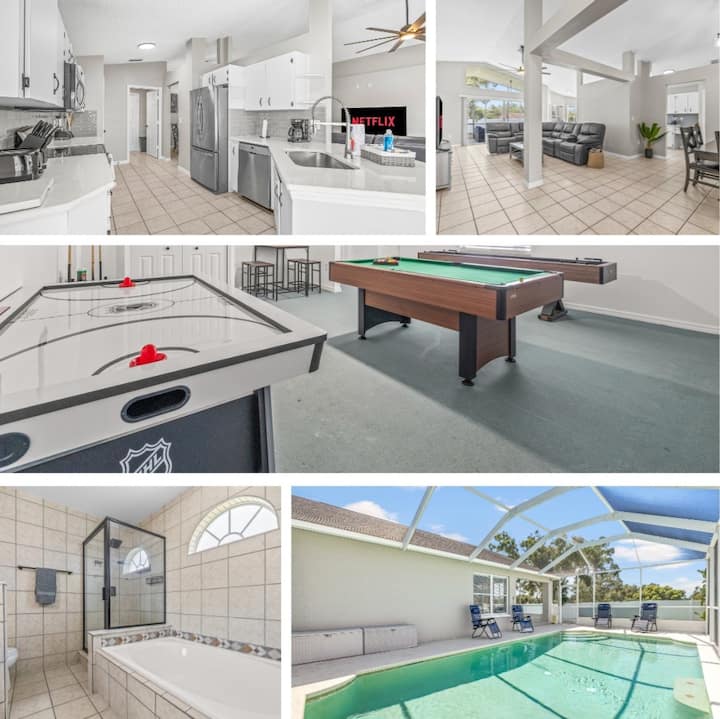 3 Bedroom Corner-lot Pool Home W/ Gameroom - Lakeland, FL