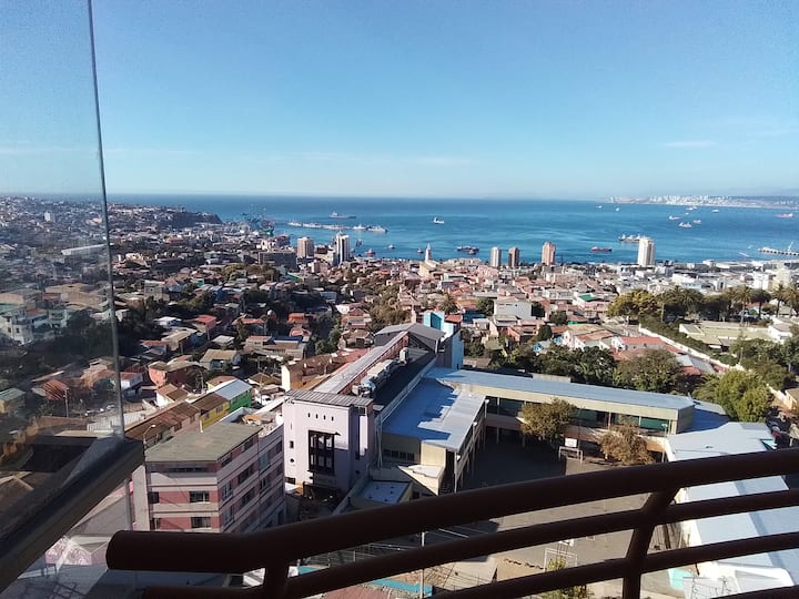 Depto Vista Al Mar Valpso - Valparaíso