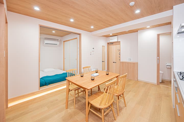5f 上野秋葉原徒歩圏内、最大7人、エレベーター、キッチン付き、3つベッドルーム - Tokyo Station
