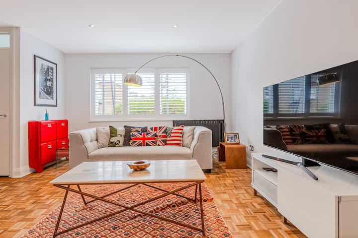 Tranquil 2 Bdr Ground Floor Apt, Brentford - Hounslow