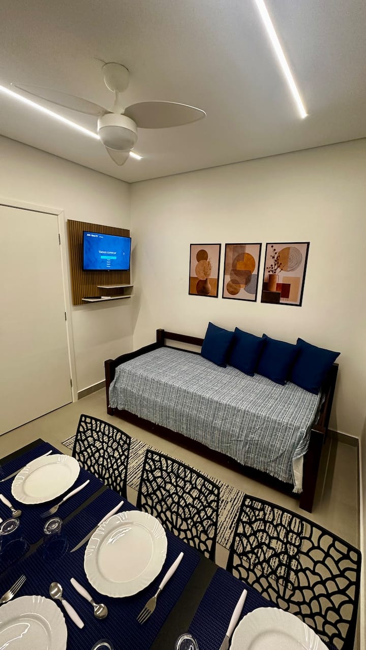 Flat A 2 Min Da Praia – 1 Quarto - Guarujá