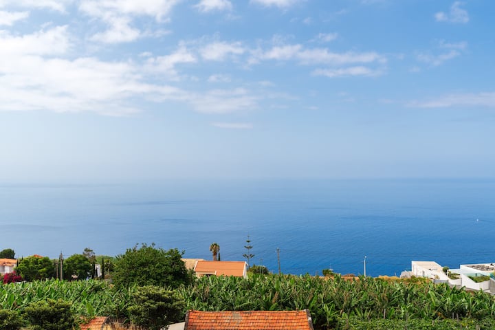 2br Villa, Hot Tub, Sea Views, Garden & Office/br - Calheta