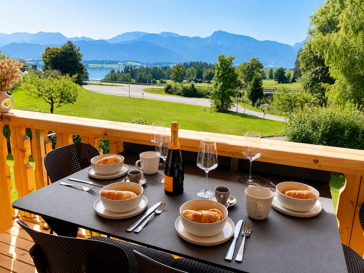 Hof & See Apartment I Bergblick I Balkon I Parken - Füssen