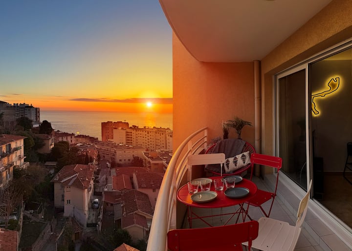 Frontière Monaco • T2 Design • Vue Mer • Wifi • Tv - Montecarlo, Mónaco