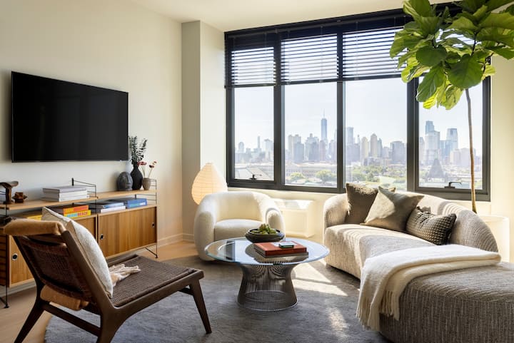 Chic 2 Bedroom W/nyc Views - 저지시티