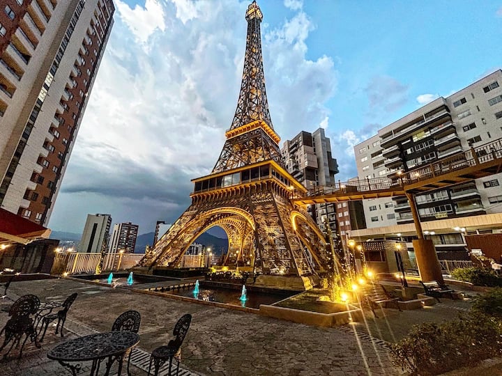 Paris Stylemedellin|3br Apt+ac+pool+gym+pking+view - Envigado