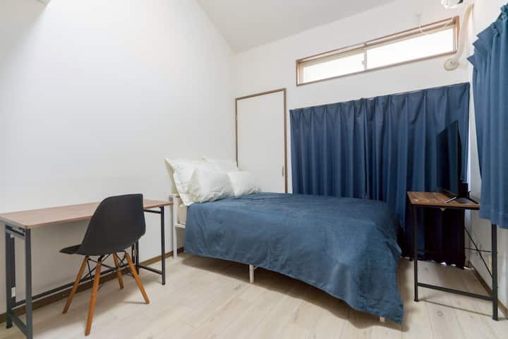 M25) 10mis Walk Hakata St/1 Room ＋ Loft 6ppl Wifi - Fukuoka