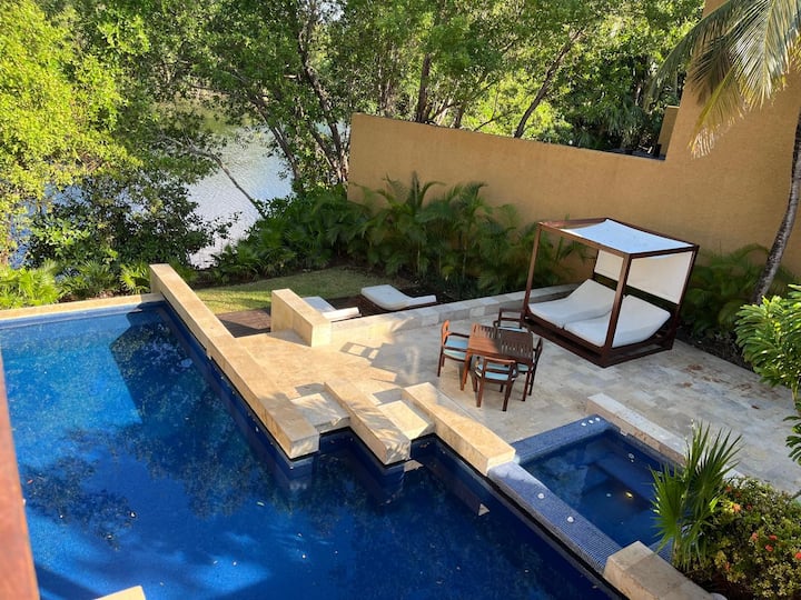 2br Water Front Pool Villa Mayakoba Resort Access - Cozumel