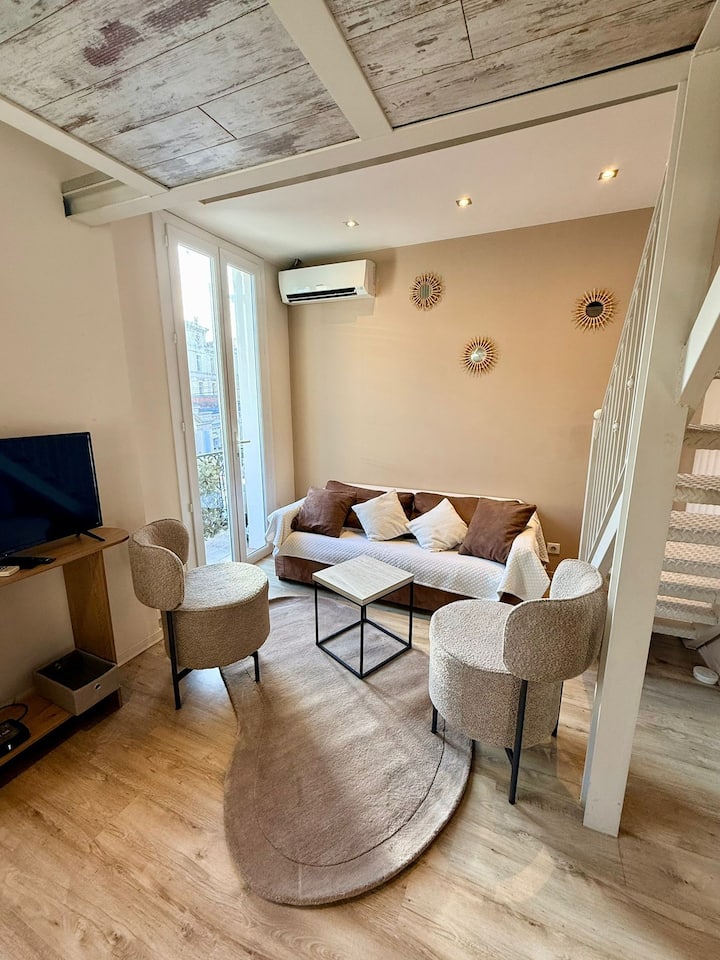 Charme &Verdure.  Balcon Aperçu Mer.  12mn Palais - Cannes