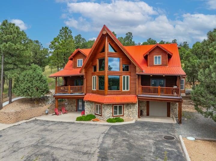 Secluded Log Cabin|mtn Views|game Room|hot Tub - Ruidoso, NM