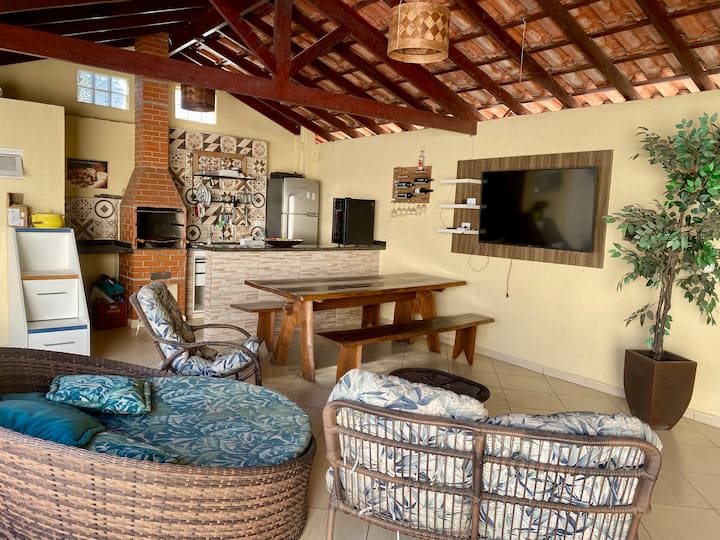 2 Min. Do Mar, áRea Gourmet, Ar Cond., 13 Pessoas. - Ubatuba
