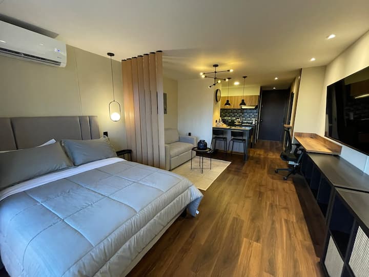Apartaestudio En El Poblado Con A/c - La Estrella