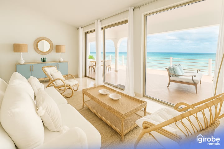 Oceanfront Luxury 5b Villa W/private Beach - Cancún