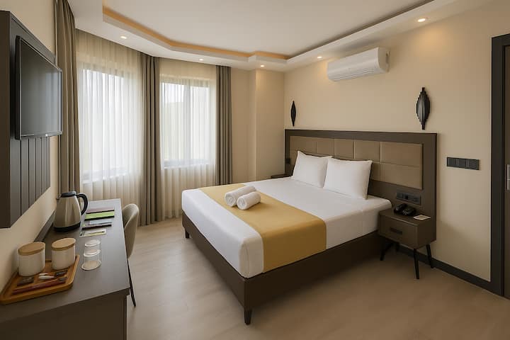 Avcılar Ambarlıda Deniz Manzaralı ÇIft Kişilik Oda - Estambul