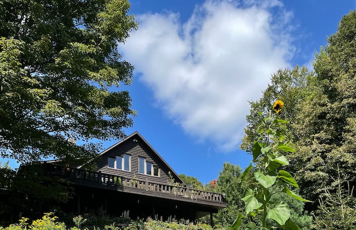 Catskill Mountaintop Tranquil Log Retreat - Margaretville, NY