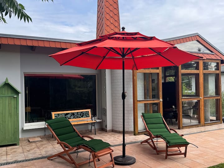 Sunlit Garden Bungalow Am Wald Warnowufer Strand - Rostock