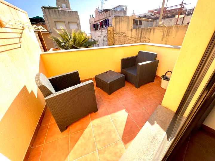 Gran Estudio Con Terraza, Cocina, Baño Privado 112 - Mataró