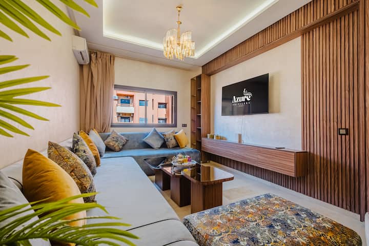 Appartement Familial Avec Piscines & Sécurité 24/7 - Marrakesh