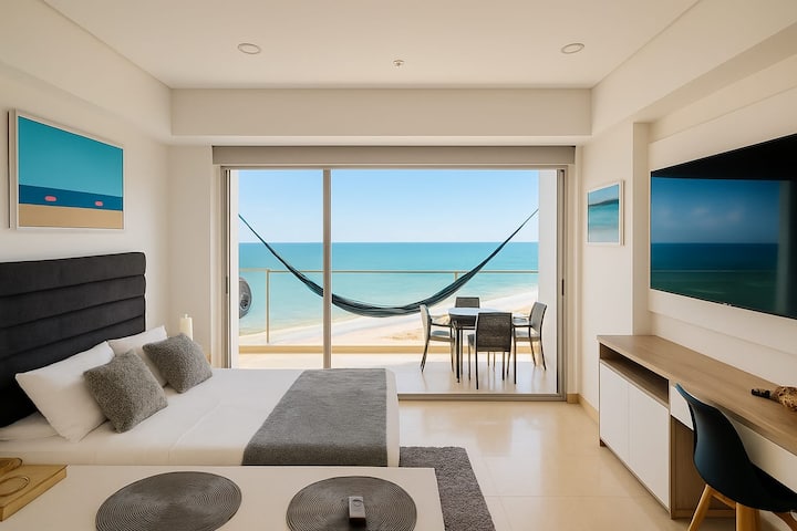 Moderno Apt 2 Min Del Aeropuerto Vista Al Mar. - Cartagena