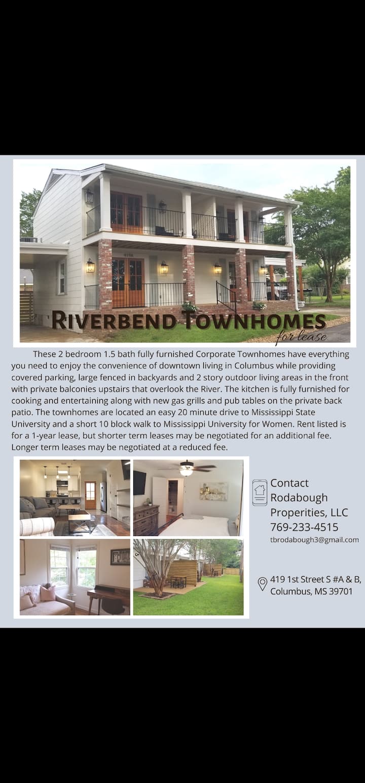 Riverbend Townhome 417a - Columbus, MS