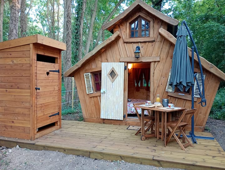 Cabane Féérique Avec Spa Dans Espace Boisé - Touraine