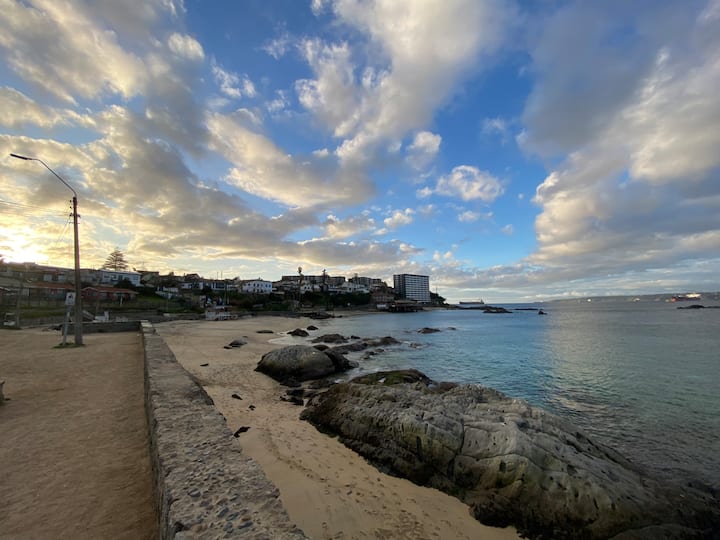 Frente Al Mar Sin Vista Economico - Quintero