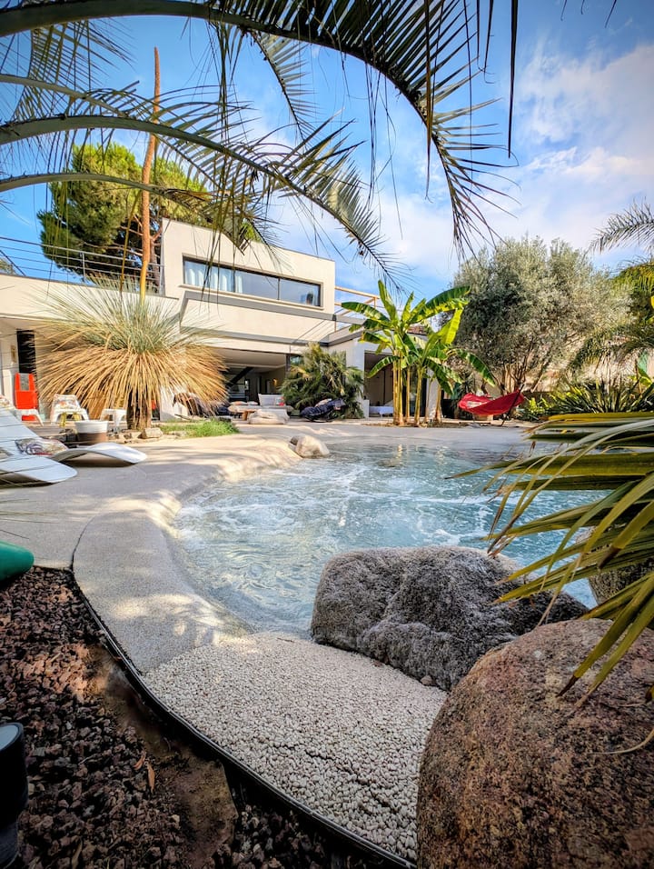 Villa Bali Piscine Lagon 8 Pers - Montpellier