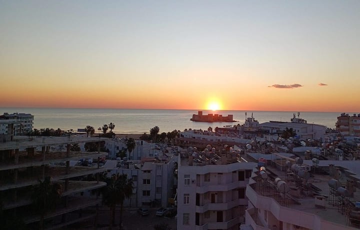 Kale Manzaralı Daire - Kızkalesi