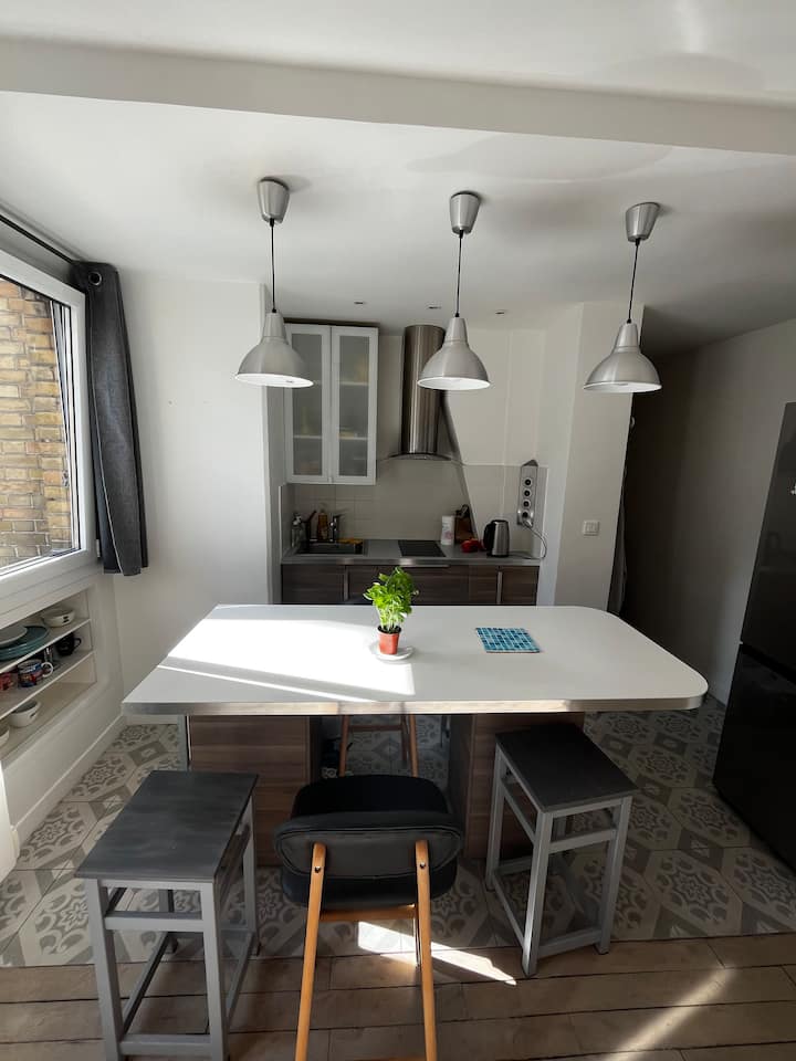 Appartement Deux Pièces Tout éQuipé En Plein Paris - Paris
