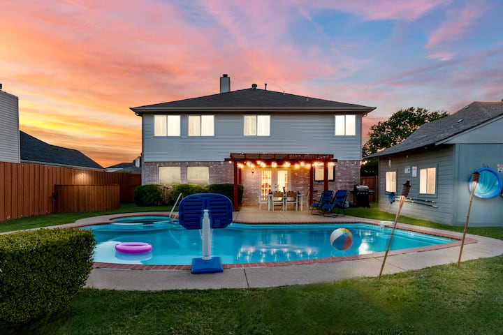 Heated Pool+spa I Fire Pit | Games | 4 Min To Lake - Rockwall, TX