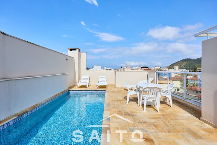 Cobertura 550m Da Orla Do Itaguá | Roupa De Cama - Ubatuba