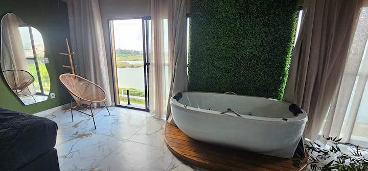 41 Ap: Vista Incrível, Ar, Tv 65, Cama King. - Poá