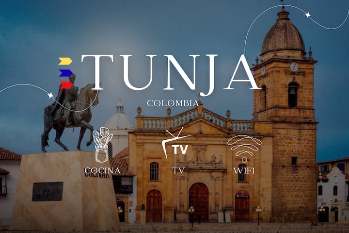 ¡New! Cozy Apt+kitchen+tv+wifi+work Area @Tunja - Tunja