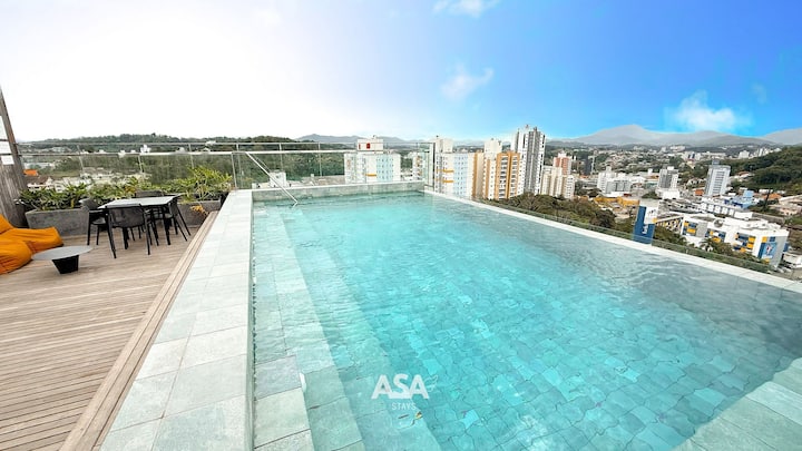 Asa | Loft Up Ao Lado Da Furb | Piscina + Oktober - Santa Catarina, Brasil