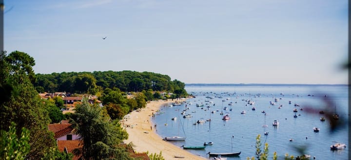 Cap Ferret Mobil-home Arcachon Vue Bassin Arcachon - Bassin d'Arcachon