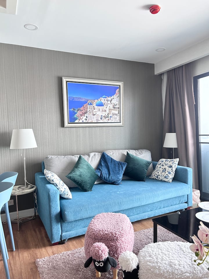 芭提雅 中天海滩豪华两居室公寓 - Pattaya