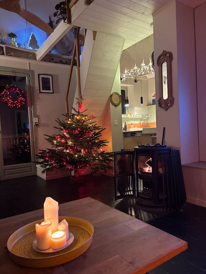 Cottage Surf à Pieds, Baignoire Et Poêle - Quiberon
