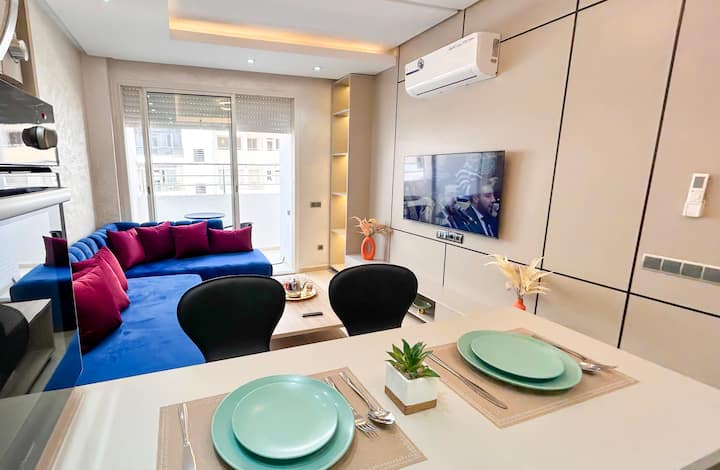 Blue Pearl Agadir |Pool |Comfort |Fiber & Balcony - Agadir