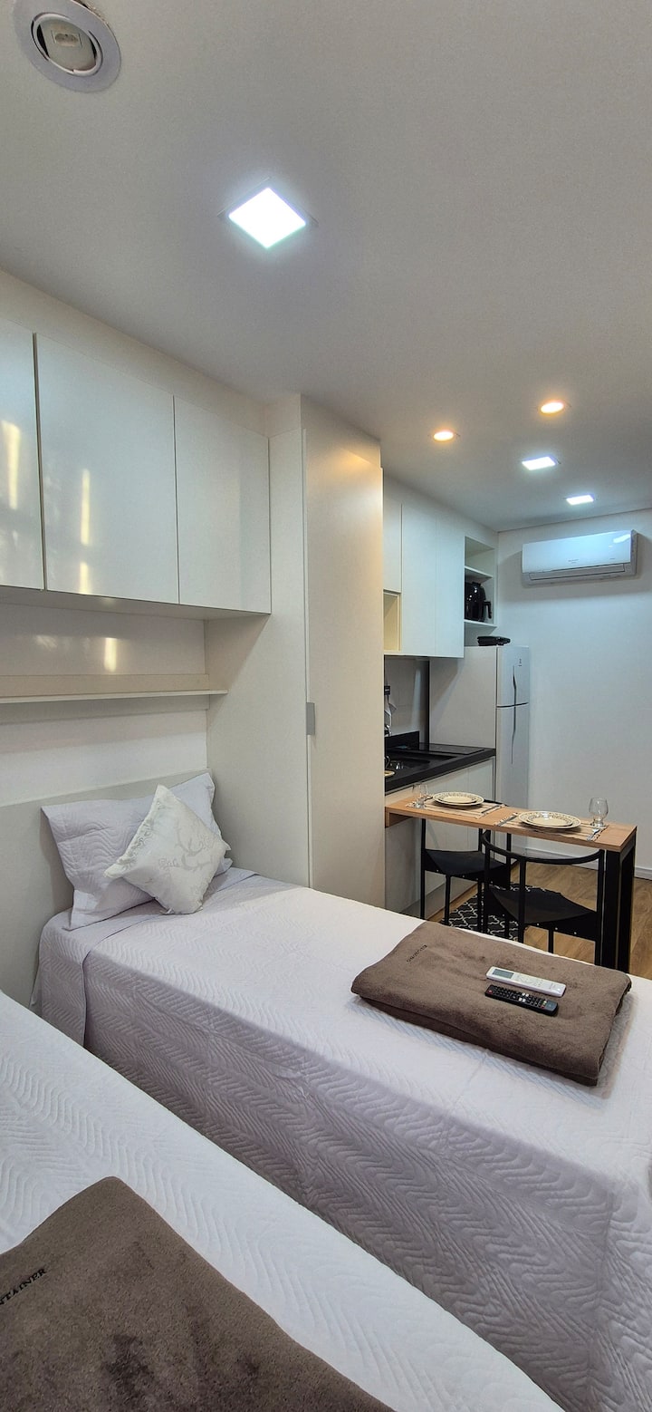 Studio 16 Mt/cama Dupla Solteir/prox Aeroporto Jun - Jundiaí