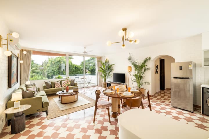 Izu House|2bhk Premium Apt|10 Min To Deltin Casino - India