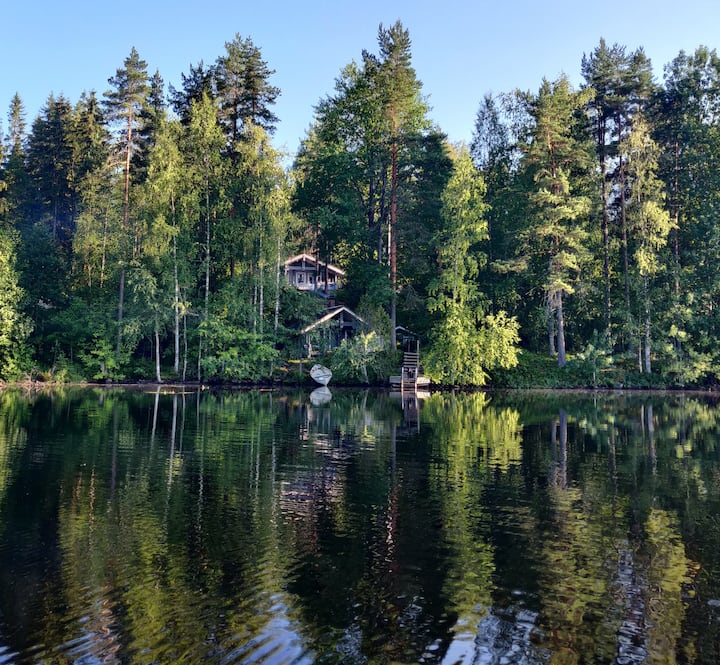 Saunamökki Järven Rannalla - Orivesi