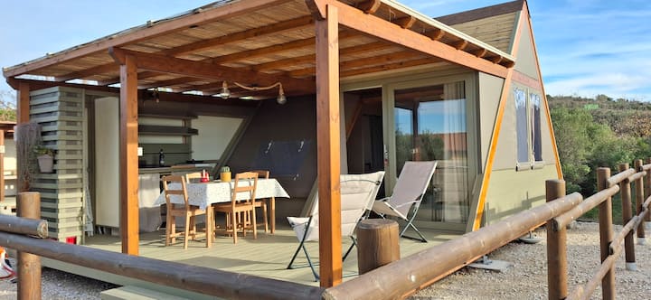 Glamping Villa Oliveta Tente L' Erica Vue Mer - San Vincenzo