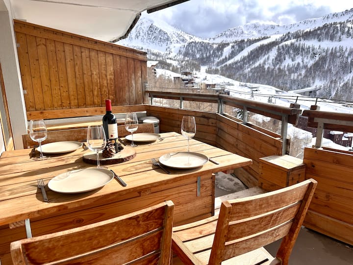 Prestige Du Sommet - Terrasse, Parking & Local Ski - Isola