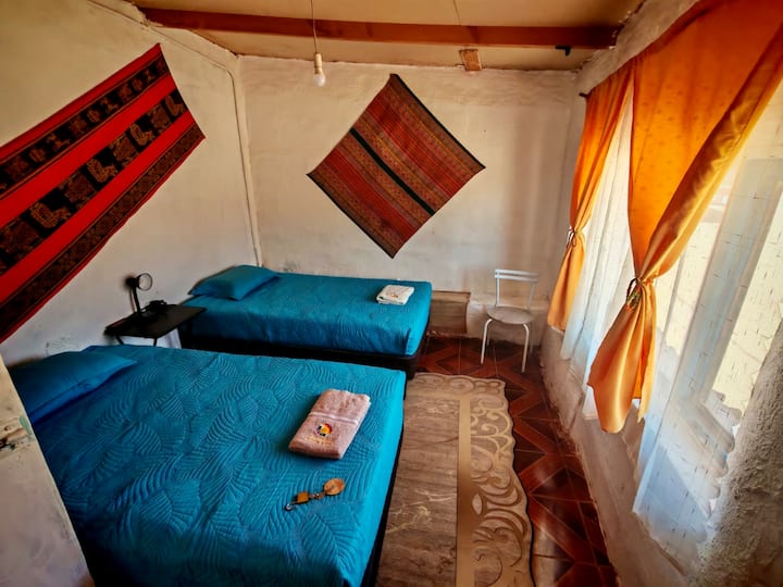 Habitación Doble Con Baño Compartido - San Pedro de Atacama
