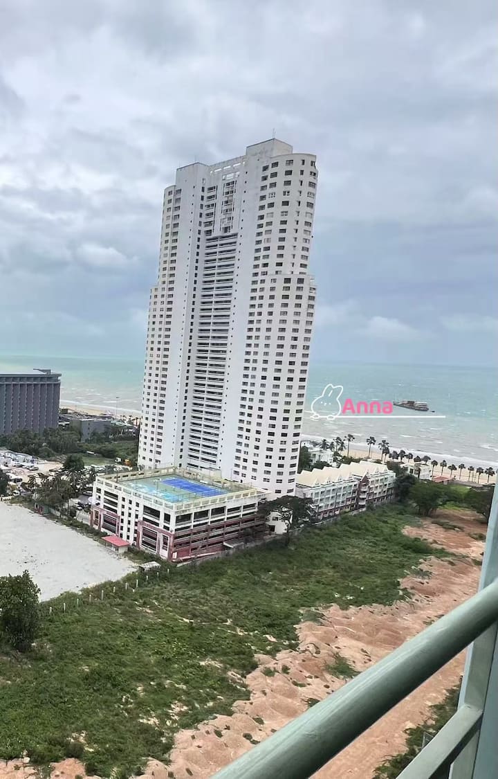 J03中天lumpini海景公寓/无限网络/家庭度假/靠近海滩/可做饭/一居一卫 - Pattaya