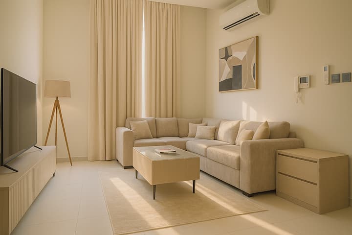 Stylish 2br Stay W/ Spacious Living & Pool Table - Riyadh